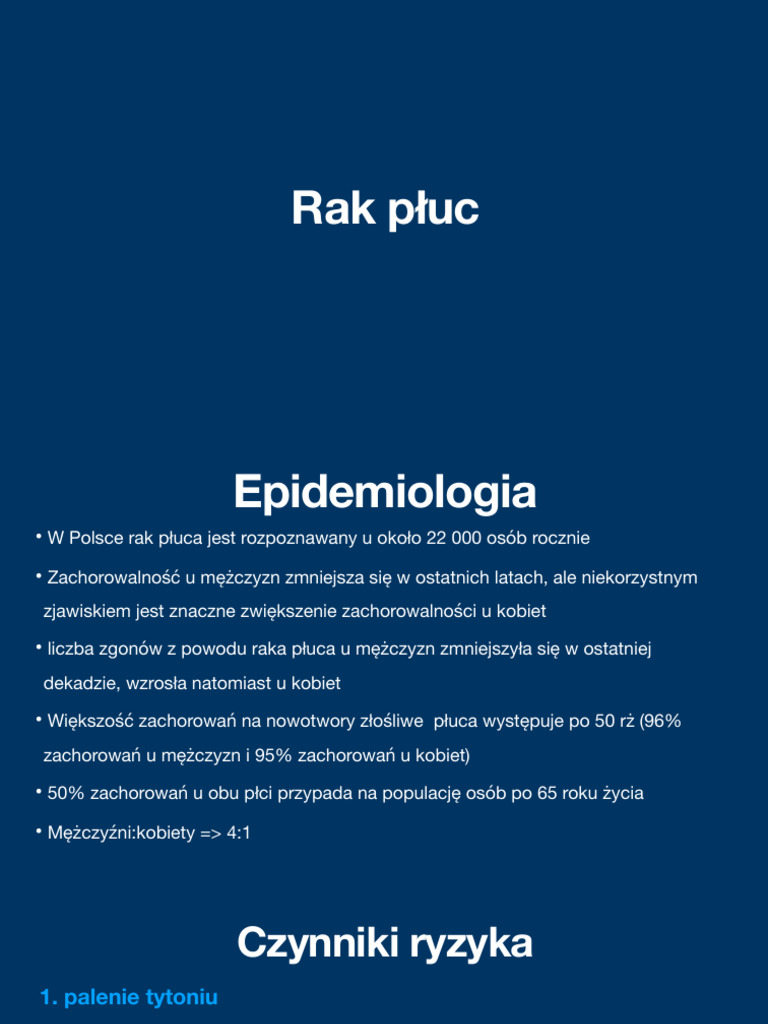 Rak Płuc | PDF