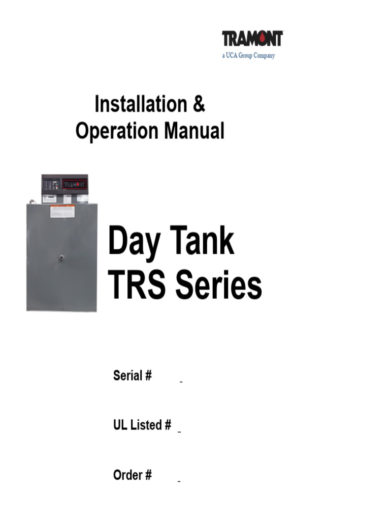 TRS O&M Manual 012420 | PDF | Pump | Pipe (Fluid Conveyance)