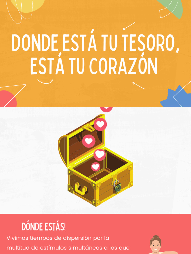Donde Está Tu Tesoro, Está Tu Corazón | PDF