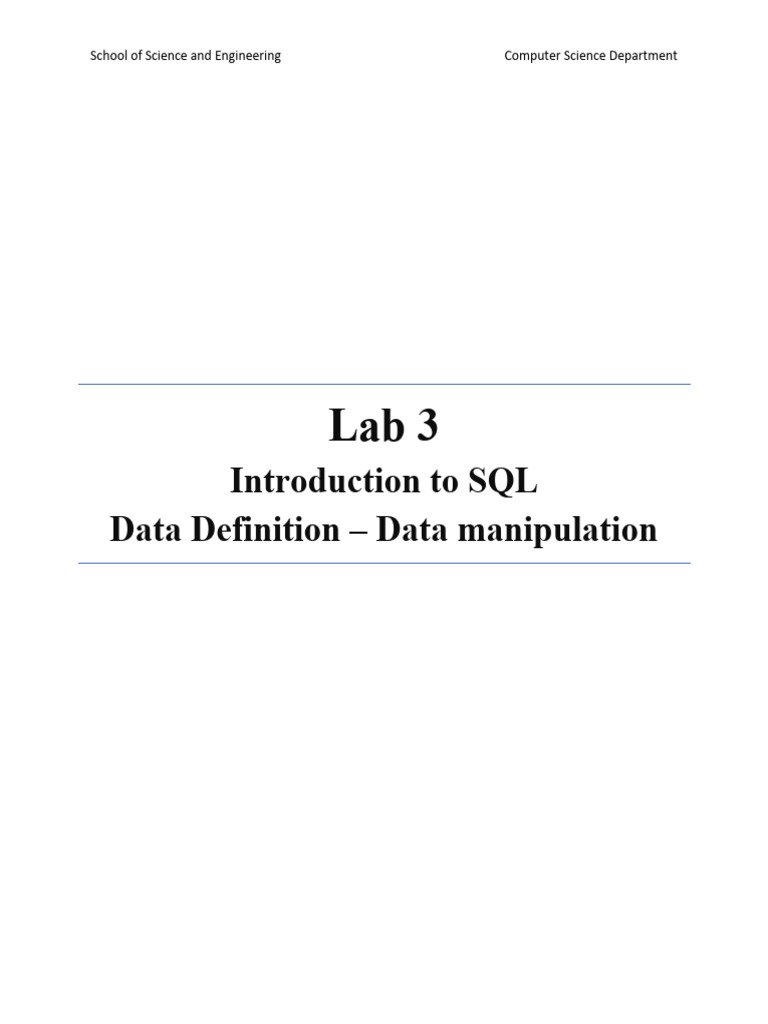 CSC 3326 03 Lab | PDF | Relational Database | Sql