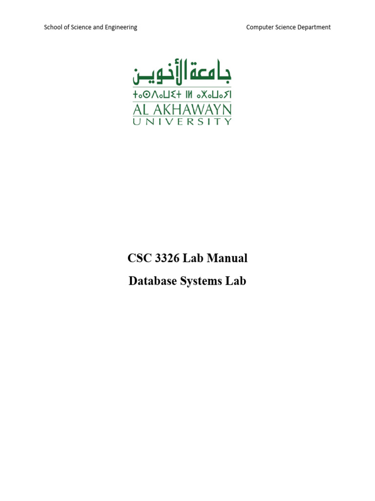 CSC 3326 01 Lab | PDF | Postgre Sql | Databases
