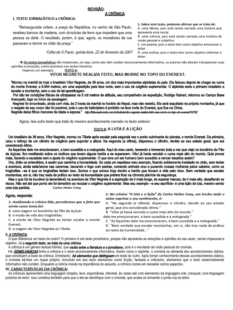 CRÔNICA | PDF