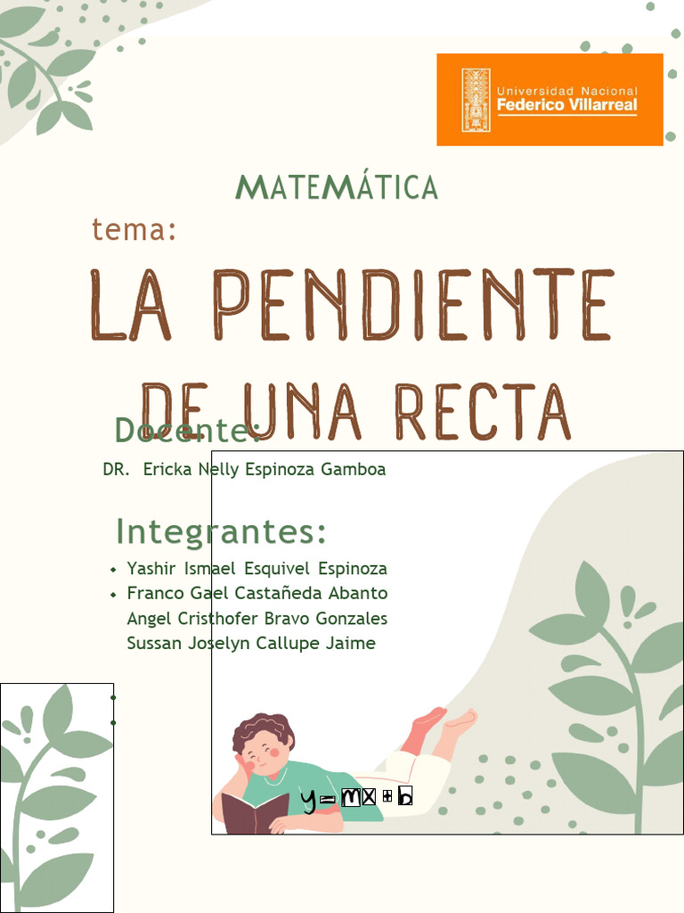 Pendiente de Una Recta - GM | PDF | Pendiente | Geometría