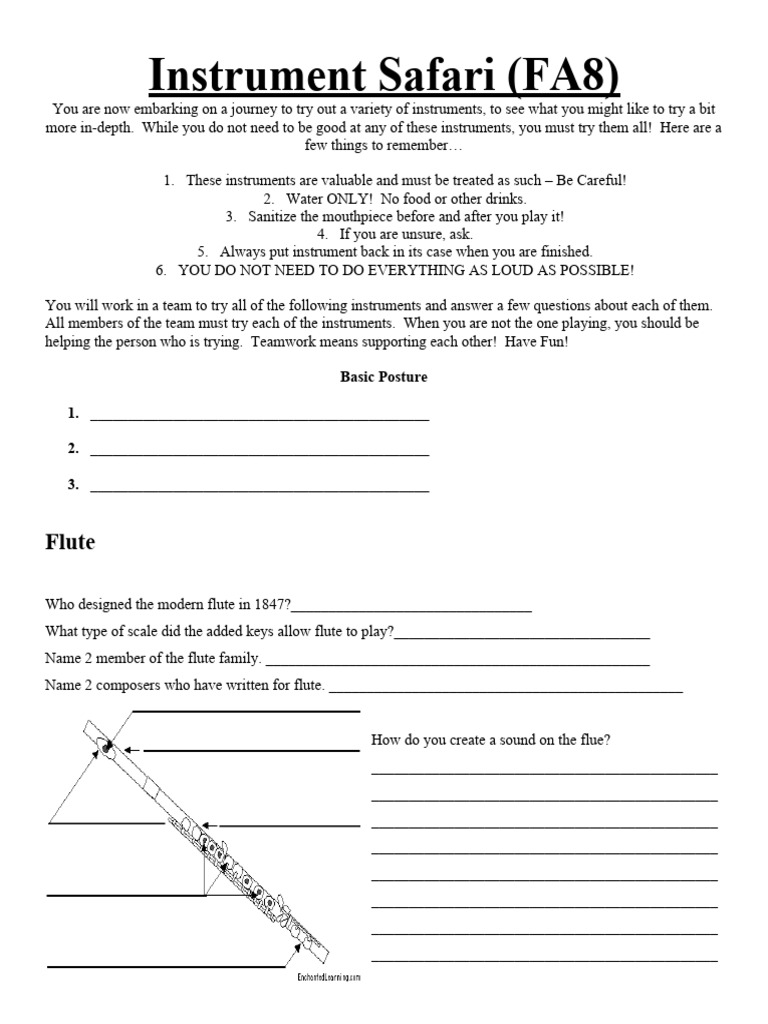 Instrument Safari FA8 | PDF | French Horn | Saxophone