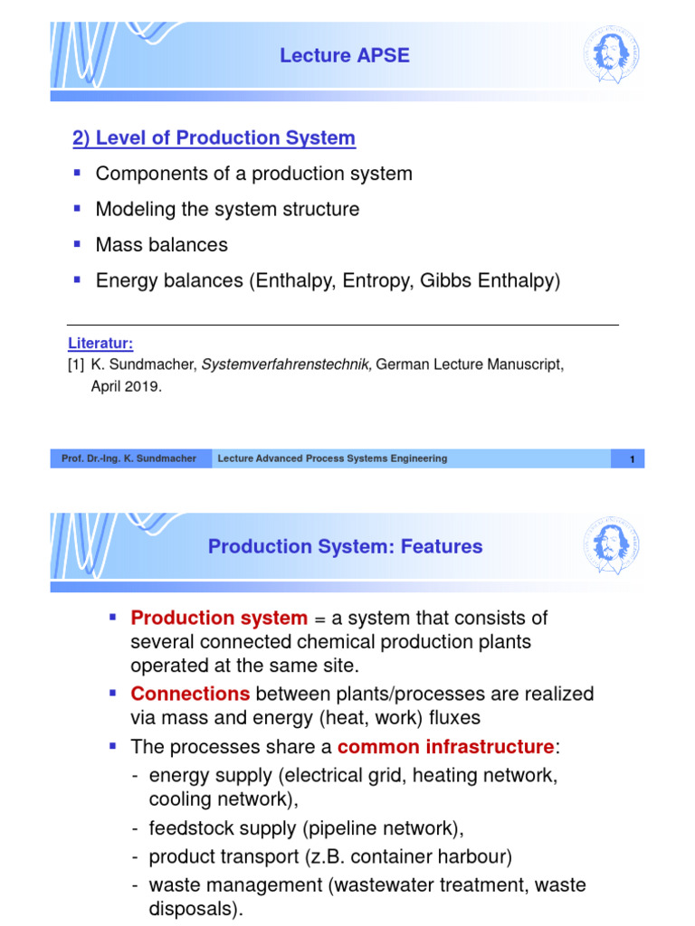 Advanced Process Systems Engineering | PDF | Enthalpy | Entropy