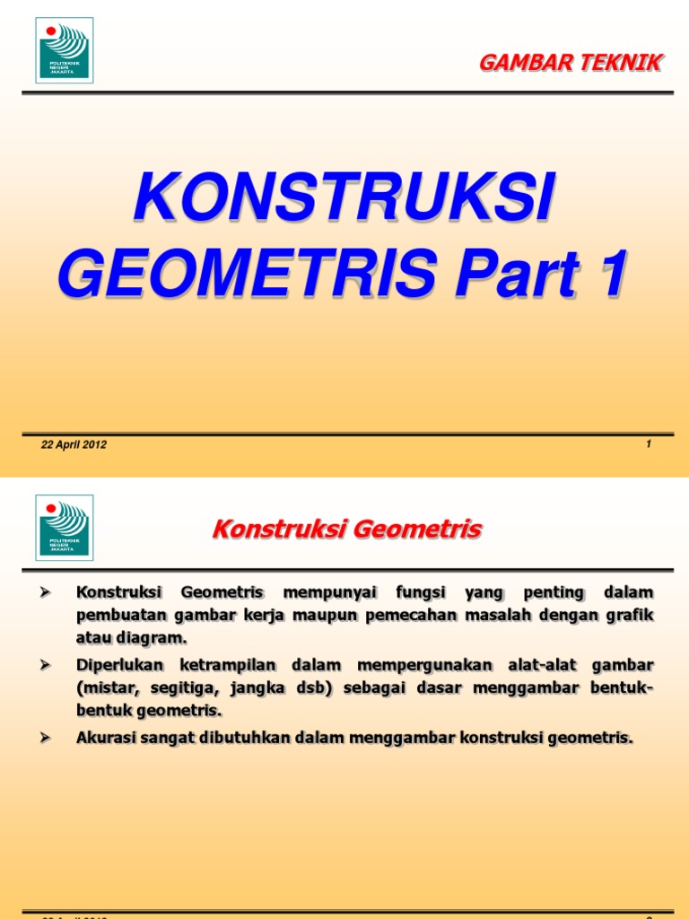 (GAMTEK) Konstruksi Geometris Part 1 - Mahasiswa | PDF