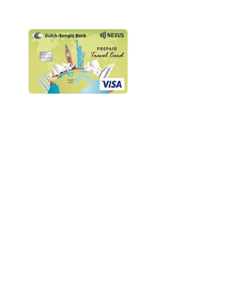 DBBL Nexus Travel Card Pic | PDF