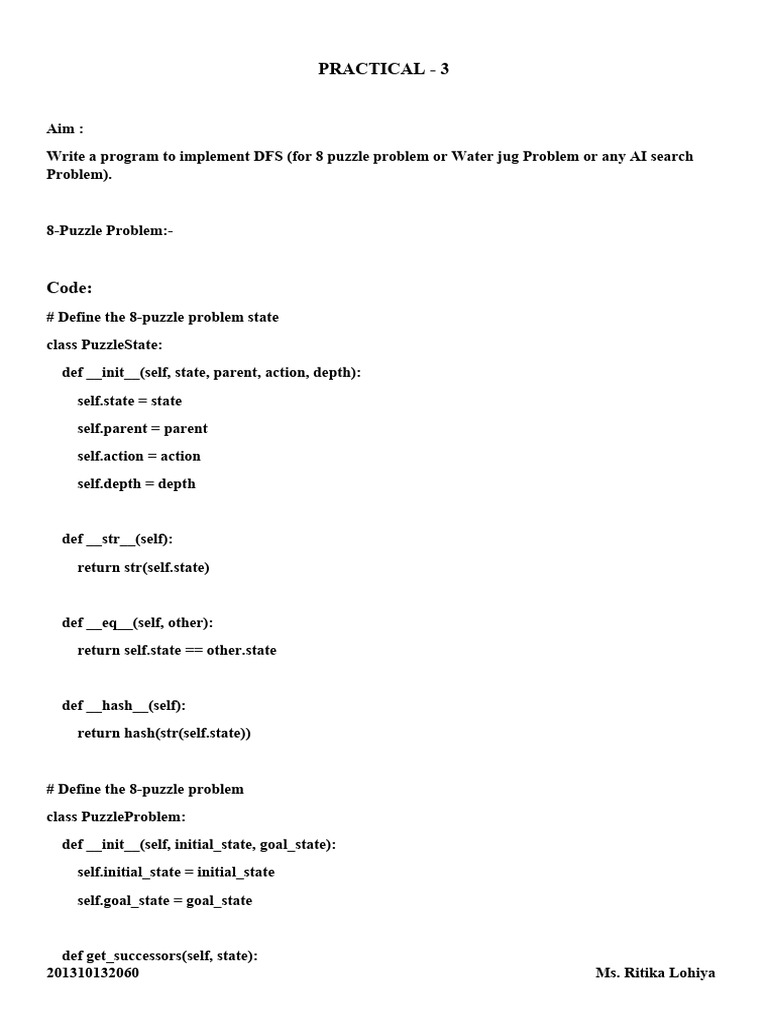 Practical 3 Pdf Algorithms Computing