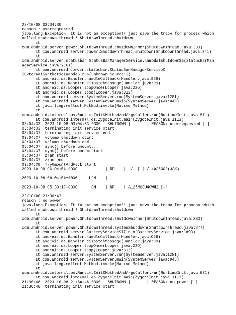 Power Off Reset Reason Pdf Java Programming Language Object Oriented Programming 9972