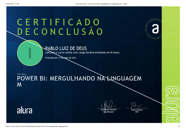 Curso Power BI - Mergulhando Na Linguagem M - Alura | PDF