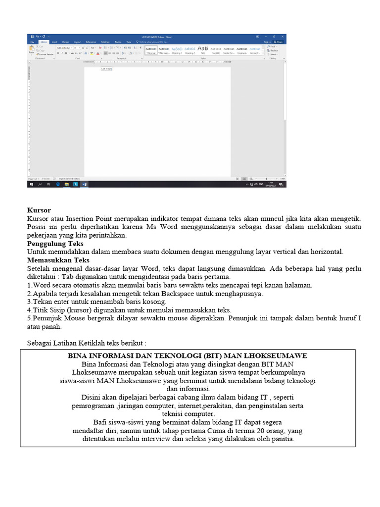 Latihan Word 2 | PDF