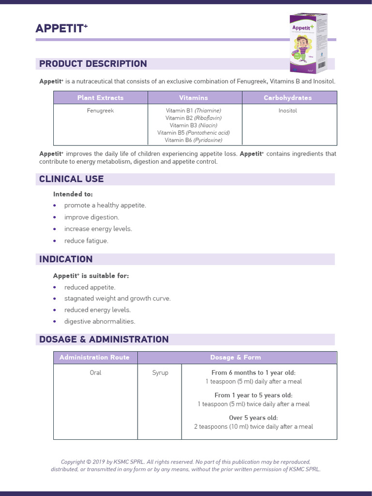 Appetit Leaflet | PDF