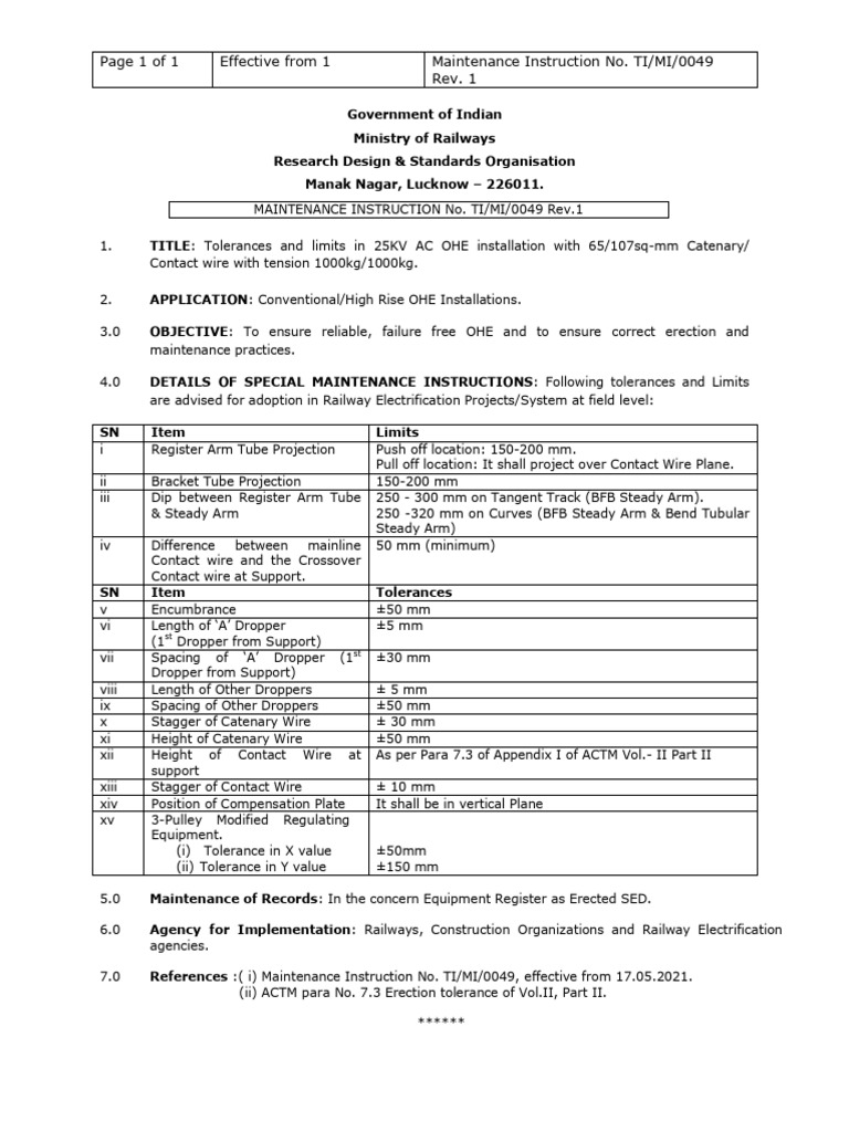 Ti Mi 0049 Rev 1 | PDF | Transport | Electric Public Transport