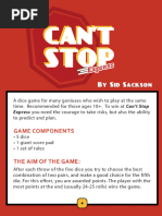 Shut The Box Game Rules | PDF | Sports & Recreation | Games & Activities