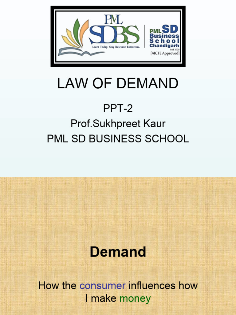 Demand PPT 2 | PDF | Elasticity (Economics) | Demand