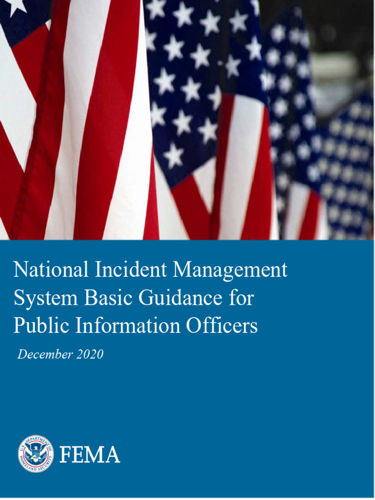 1fema - Nims Basic Guidance Public Information Officers - 12 2020 | PDF ...