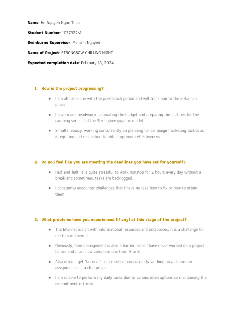 Mid-Project Review | PDF | Cognition | Human Communication