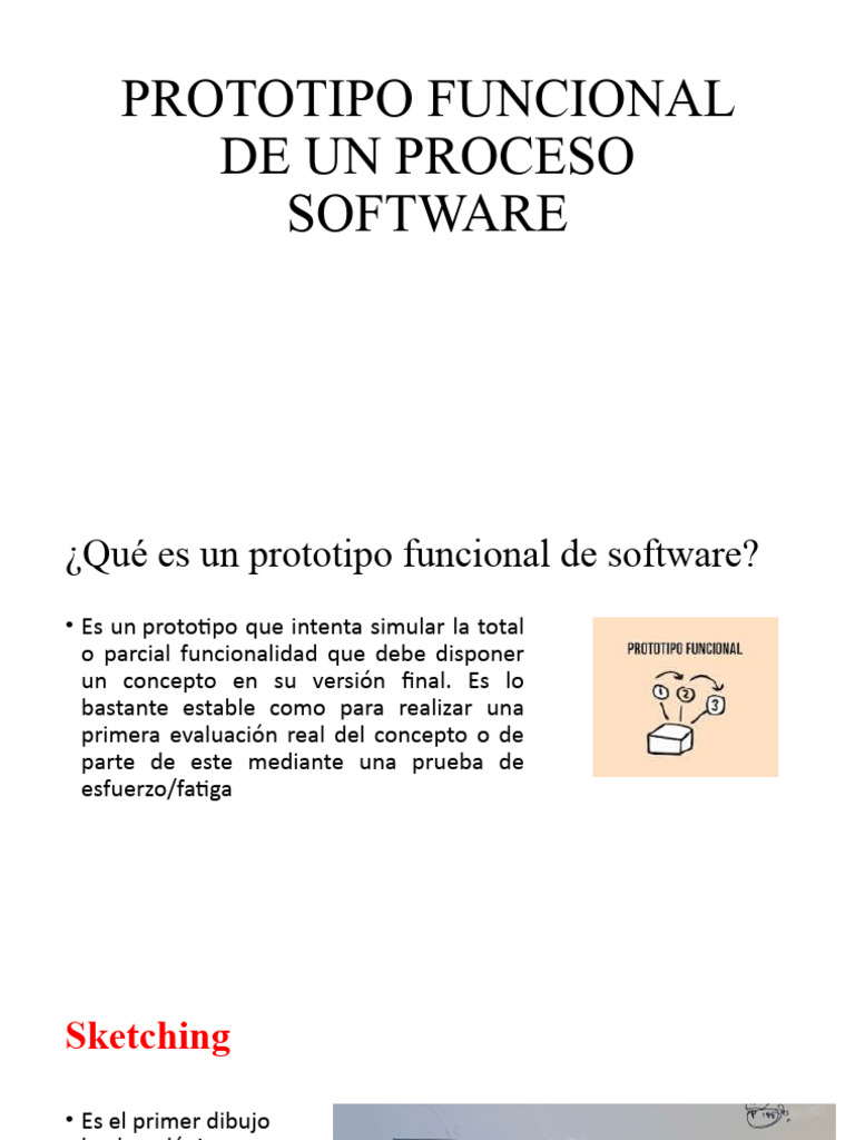 Clase 9 - Prototipo Funcional de Un Proceso Software | PDF | Software ...
