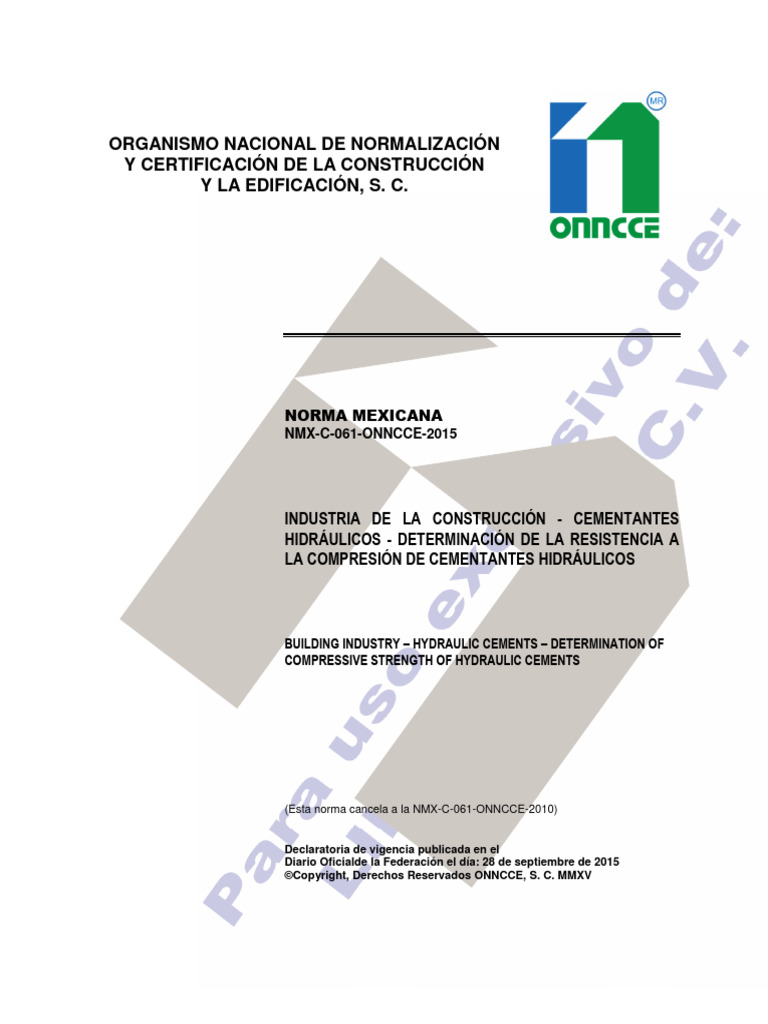 Nmx-C-061-Onncce-2015. Liec | PDF