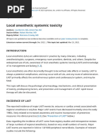 Local Anestesic Systemic Toxicity Checklist 2020 ASA | PDF | Anesthesia ...