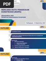 Modul 5 Rencana Mutu Pekerjaan Konstruksi (RMPK) | PDF