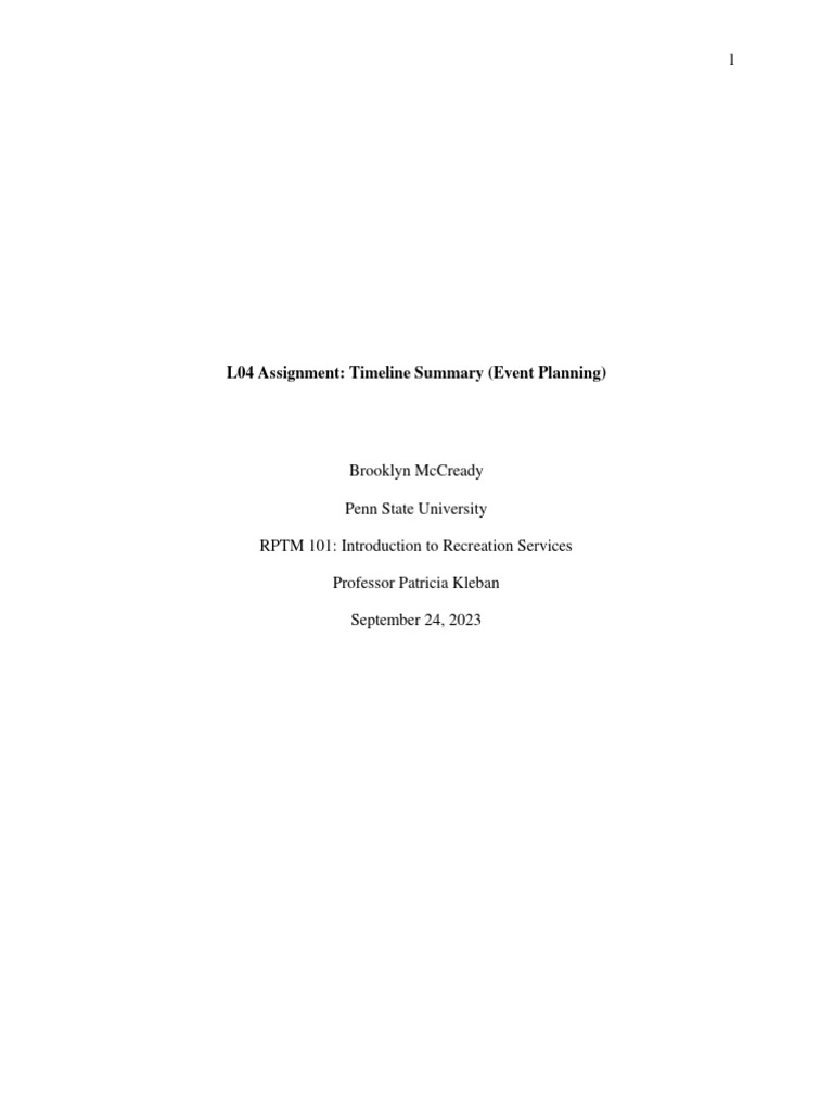 l04 Assignment Timeline Summary - Copy 7 | PDF | Human Communication ...