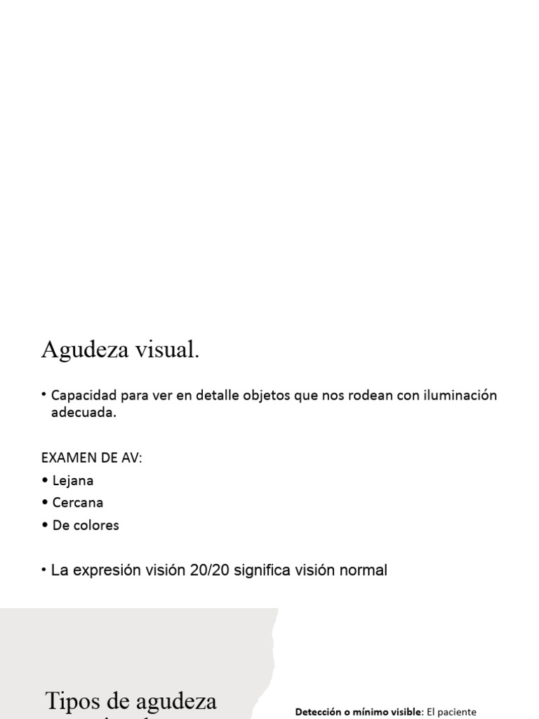 Agudeza Visual | PDF
