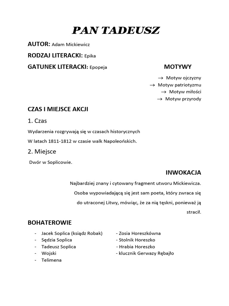 Lektury E8 Polski | PDF