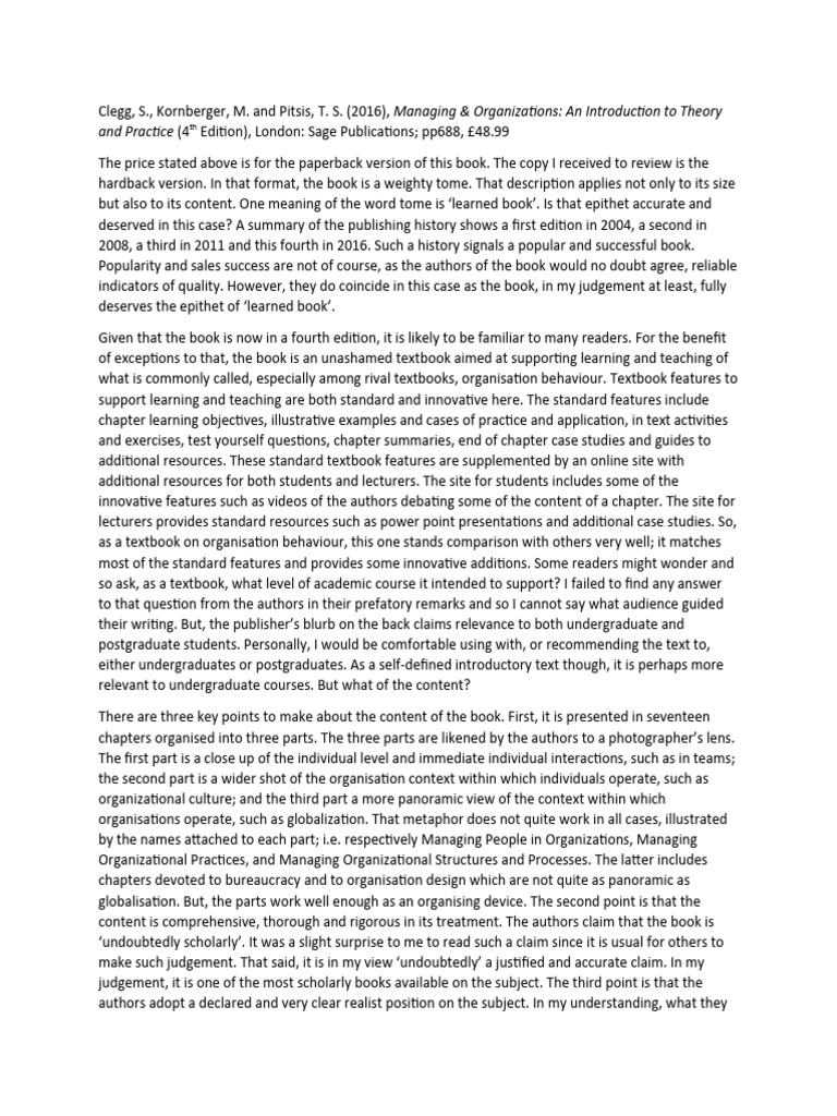 Clegg | PDF | Books | Experience