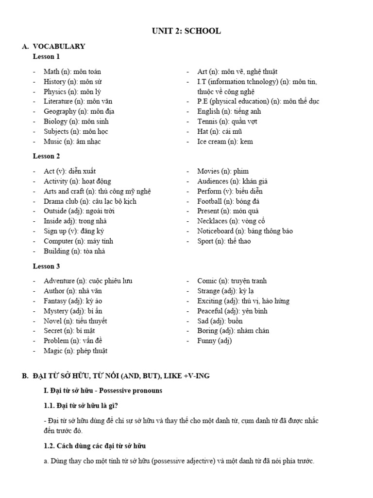 L6 - Grammar Unit 2 | PDF