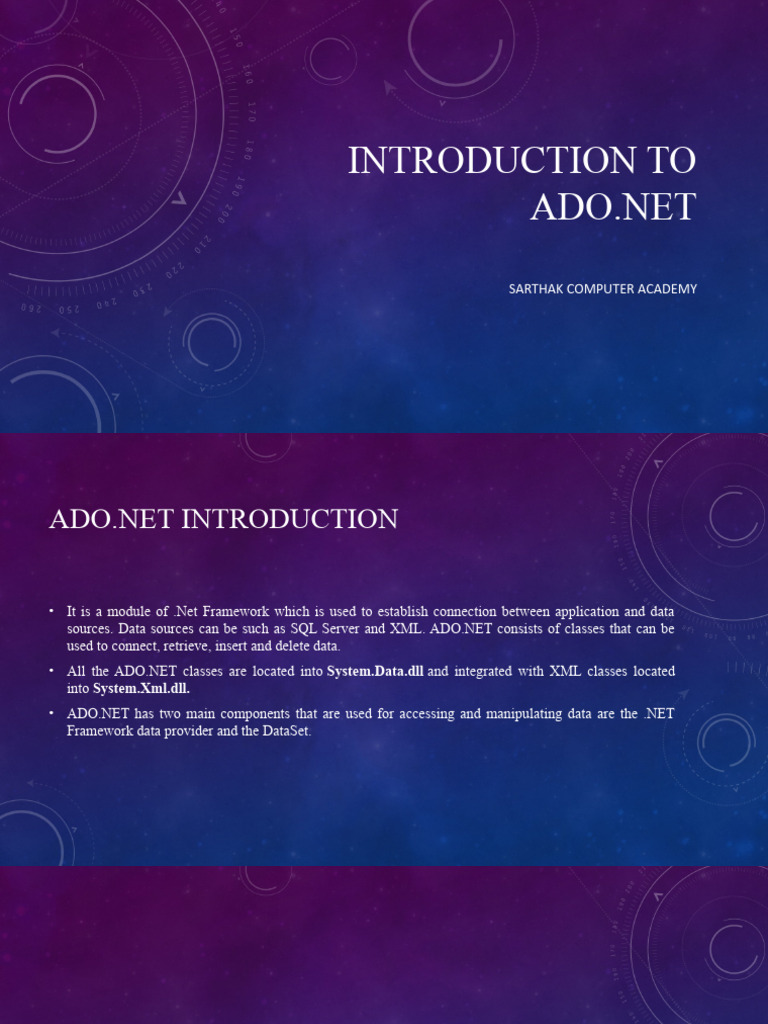 Introduction To ADO | PDF