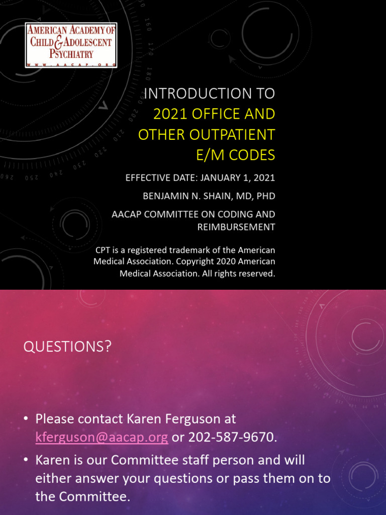 EM 2021 Office Visit Codes Intro Scripted | PDF