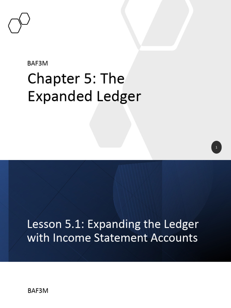 Chapter 5 - The Expanded Ledger and Income Statement | PDF | Expense ...