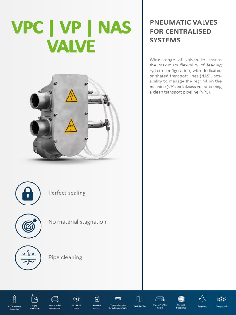 EN - Piovan - VPC VP NAS VALVE - DSC - 18 - 00 | PDF | Valve | Pipe ...