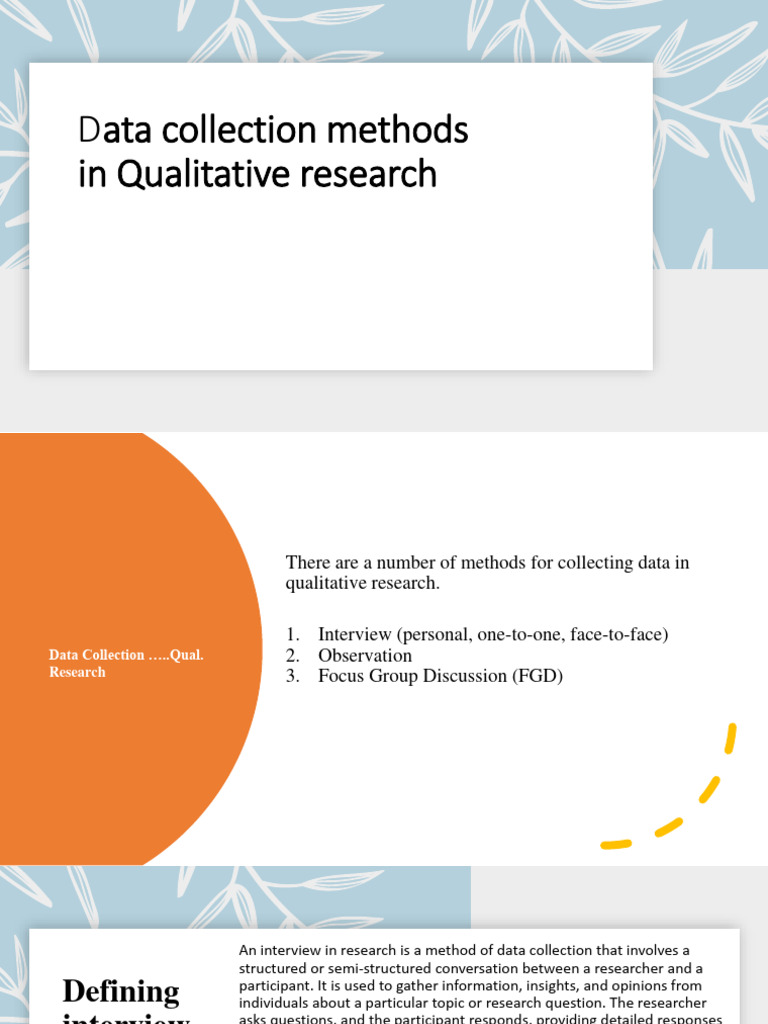 Interview, Observation, FGD | PDF | Focus Group | Qualitative Research