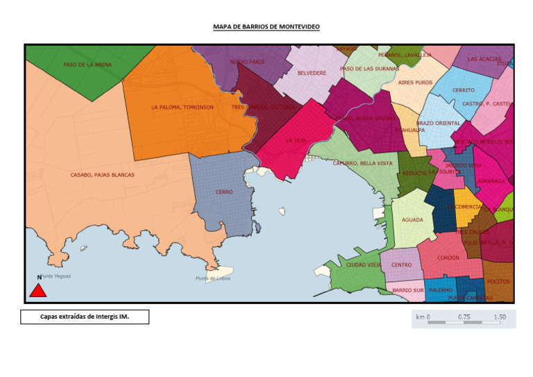 2-Mapa de Barrios de Montevideo | PDF