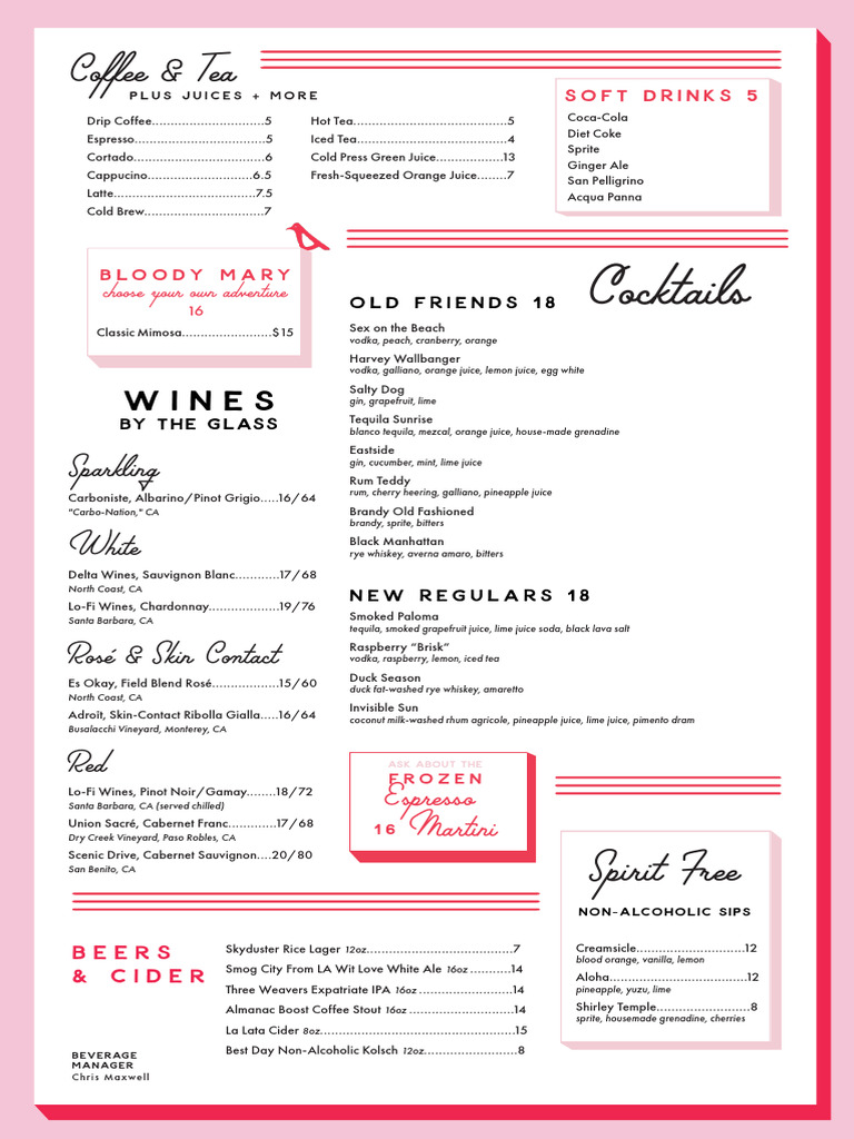 Moonlark's Menu 10.27.23 | PDF | Salad | Pickled Cucumber