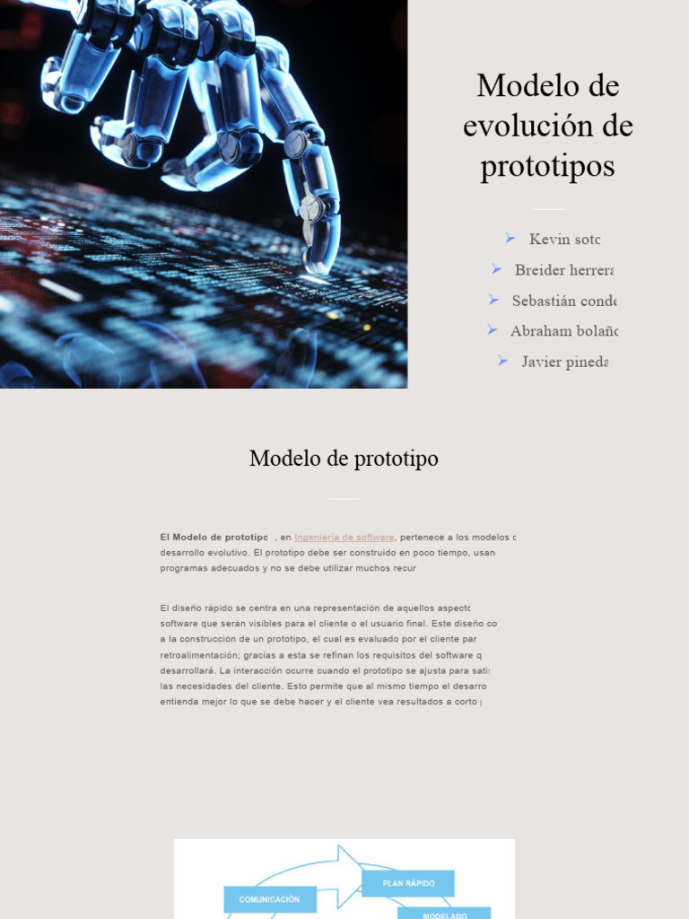 Modelo de Evolución de Prototipos | PDF | Software | Ingeniería de software