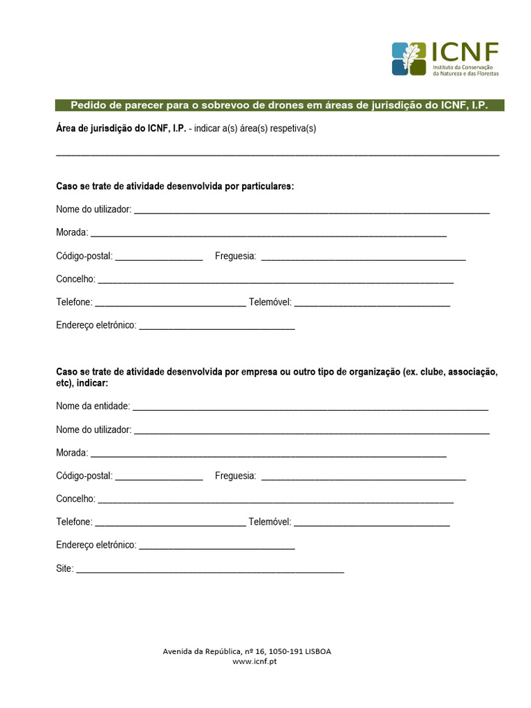 Formulario Utilizacao Drones ICNF | Download grátis PDF | Veículo aéreo ...