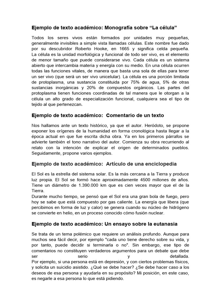Ejemplo de Texto Académico | PDF | Biología Celular) | Dom