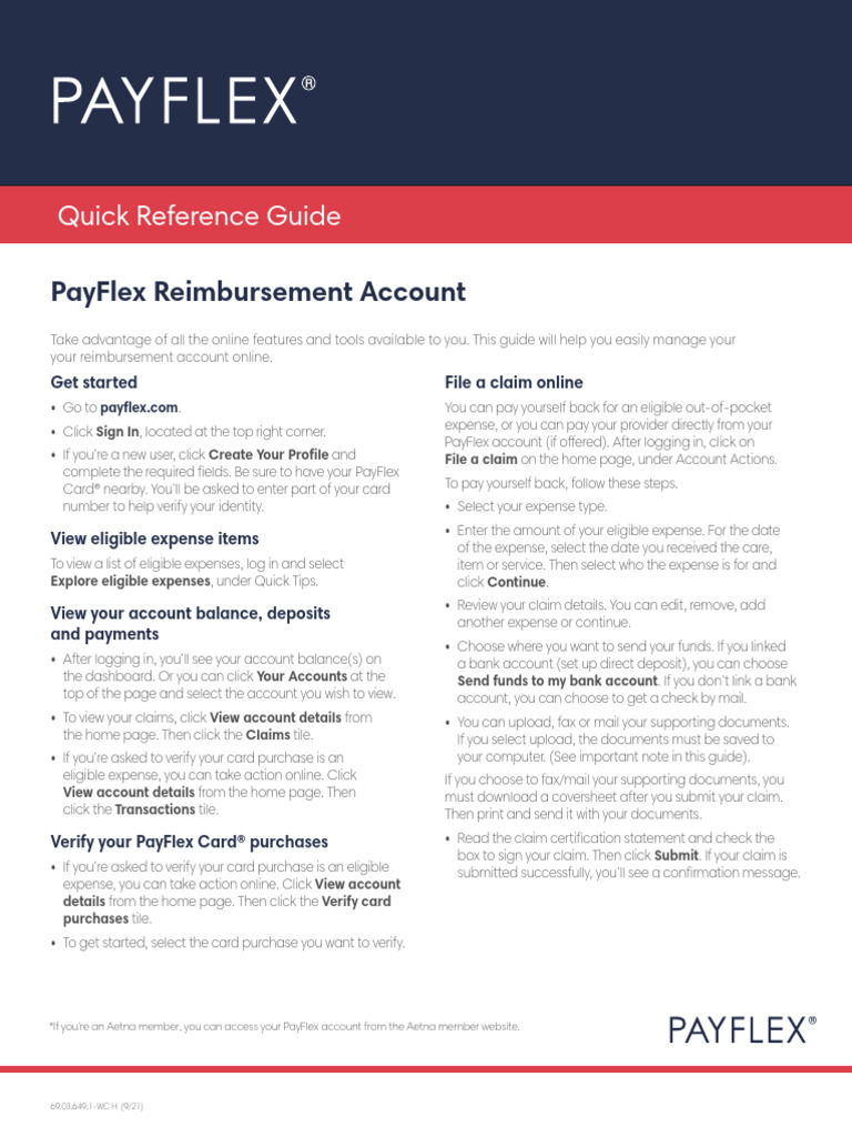 PayFlex Account Online Guide | PDF