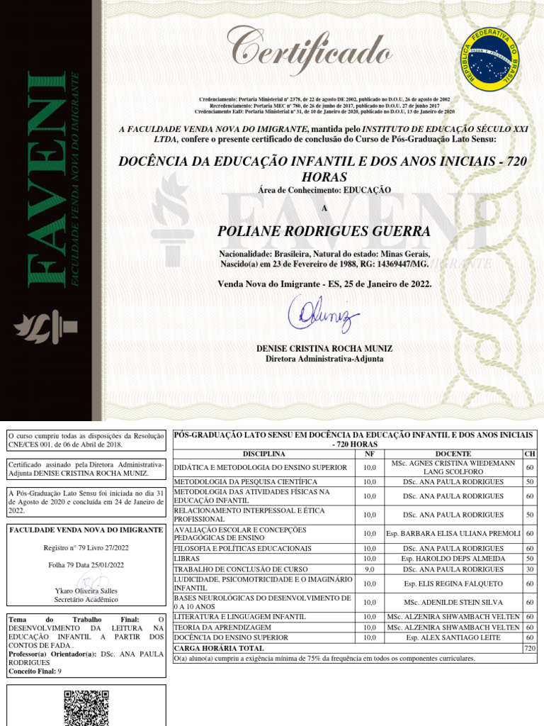 Certificado Pos | PDF