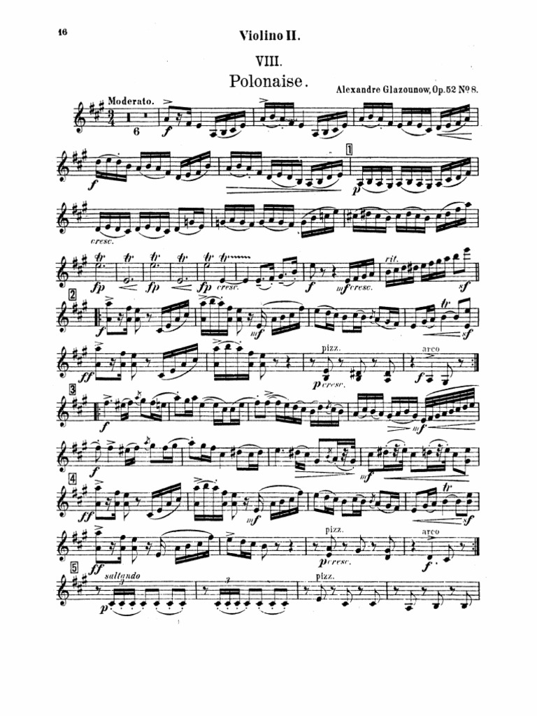 Polonesa - Violin 2 | PDF