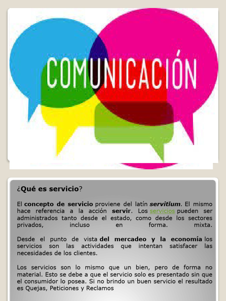 Comunicacion-Servicio Al Cliente | PDF