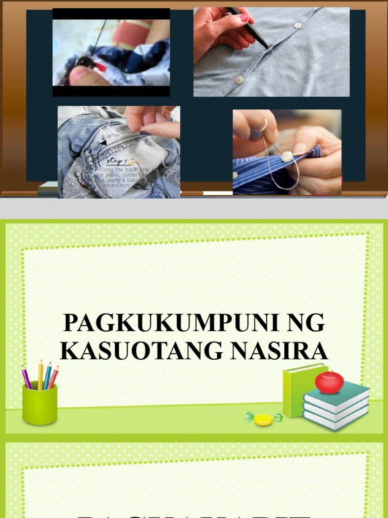Pagkukumpuni NG Kasuotang Nasira | PDF