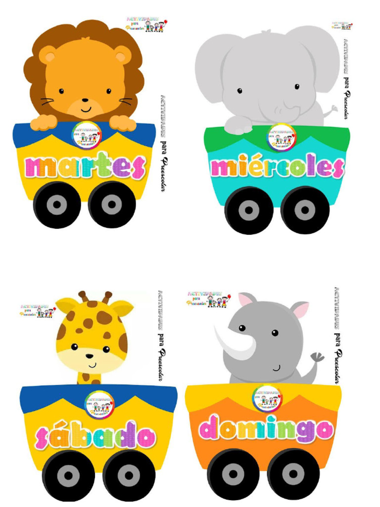 Dias de La Semana Impr | PDF