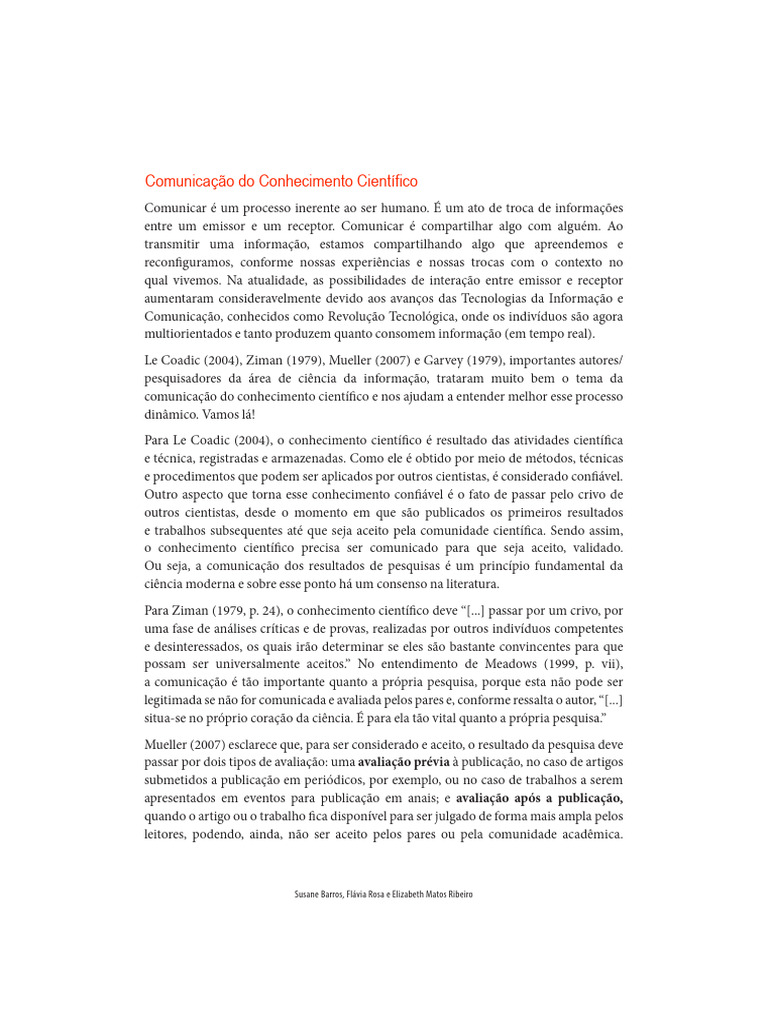 Comunicação (Barros, Rosa Ribeiro, 2017) | PDF | Science | Direitos ...