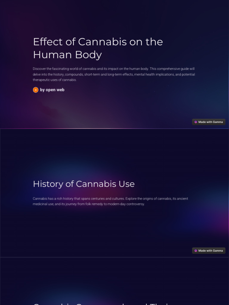 Cannabis Effects on Body & Mind | PDF | Self-Improvement