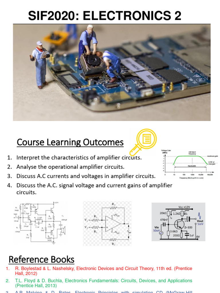 Lecture 1 Course Introduction | PDF | Amplifier | Operational Amplifier