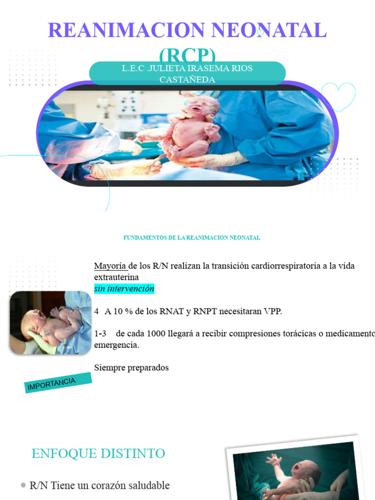Diagrama De Reanimación Neonatal Nrp 7.ª Edición Guia Practica De